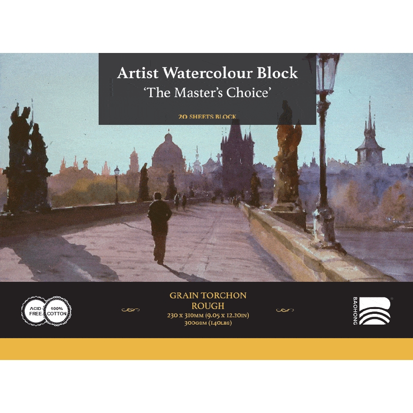 Master’s Choice Watercolour Block (Baohong), Rough - ArtMaterials.CA