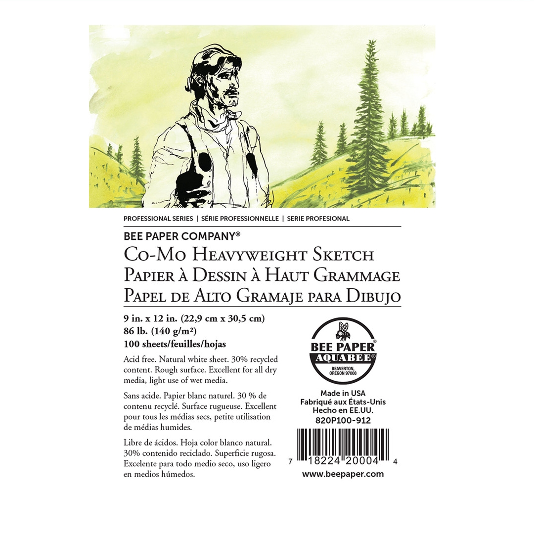 Co-Mo Heavyweight Sketch Paper Pack, 9 x 12 in - ArtMaterials.CA