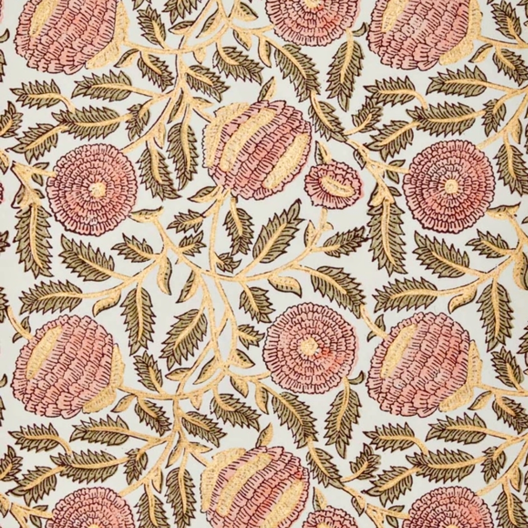 Paper Mirchi, Marigold Glitz Coral, 100% Cotton, 200 gsm - ArtMaterials.CA