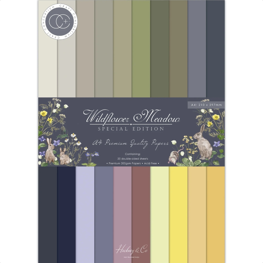Craft Consortium, Wildflower Meadow, A4 Paper Pad, 200 gsm ...