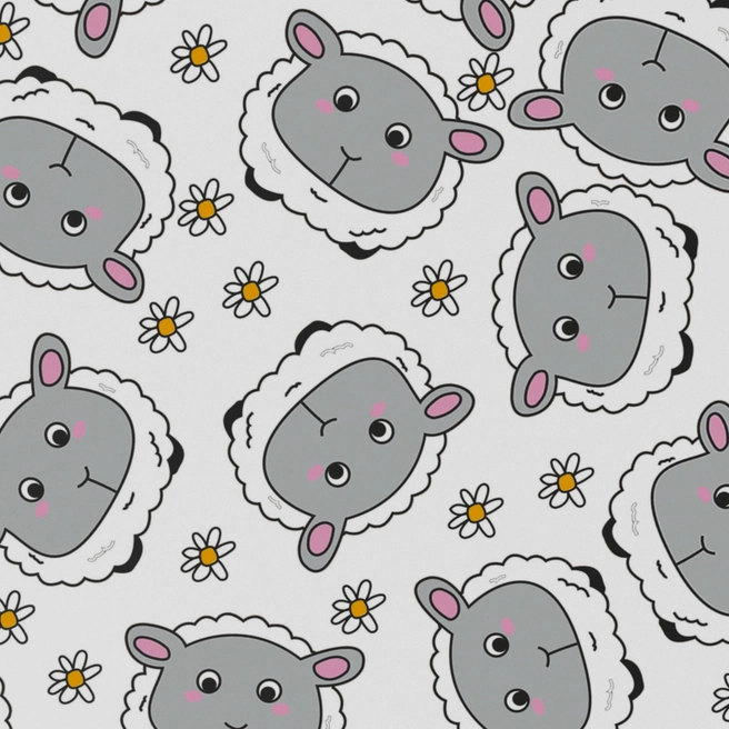 Re-Wrapped, Sheep & Daisies, Craft Paper, 100gsm - ArtMaterials.CA