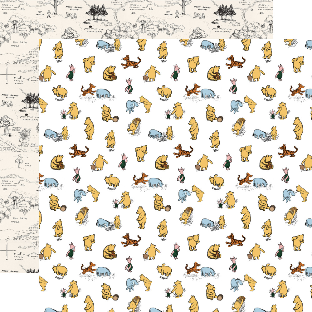 Echo Park, Pooh Baby - Friends Forever, 12x12, 176 gsm - ArtMaterials.CA
