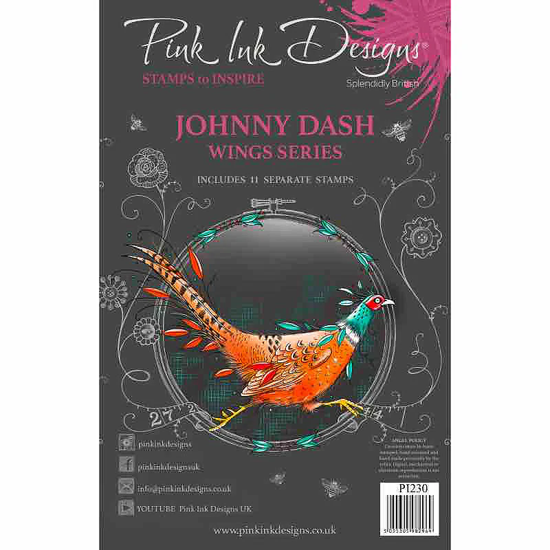 Pink Ink Designs, A5 Clear Stamp, Johnny Dash - ArtMaterials.CA