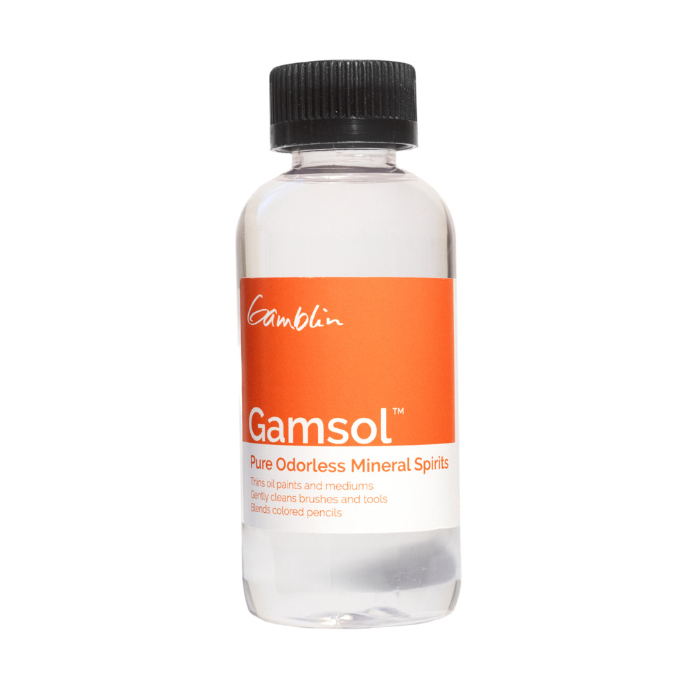 Gamsol Pure Odorless Mineral Spirits, 4.2 fl oz (125ml) - ArtMaterials.CA