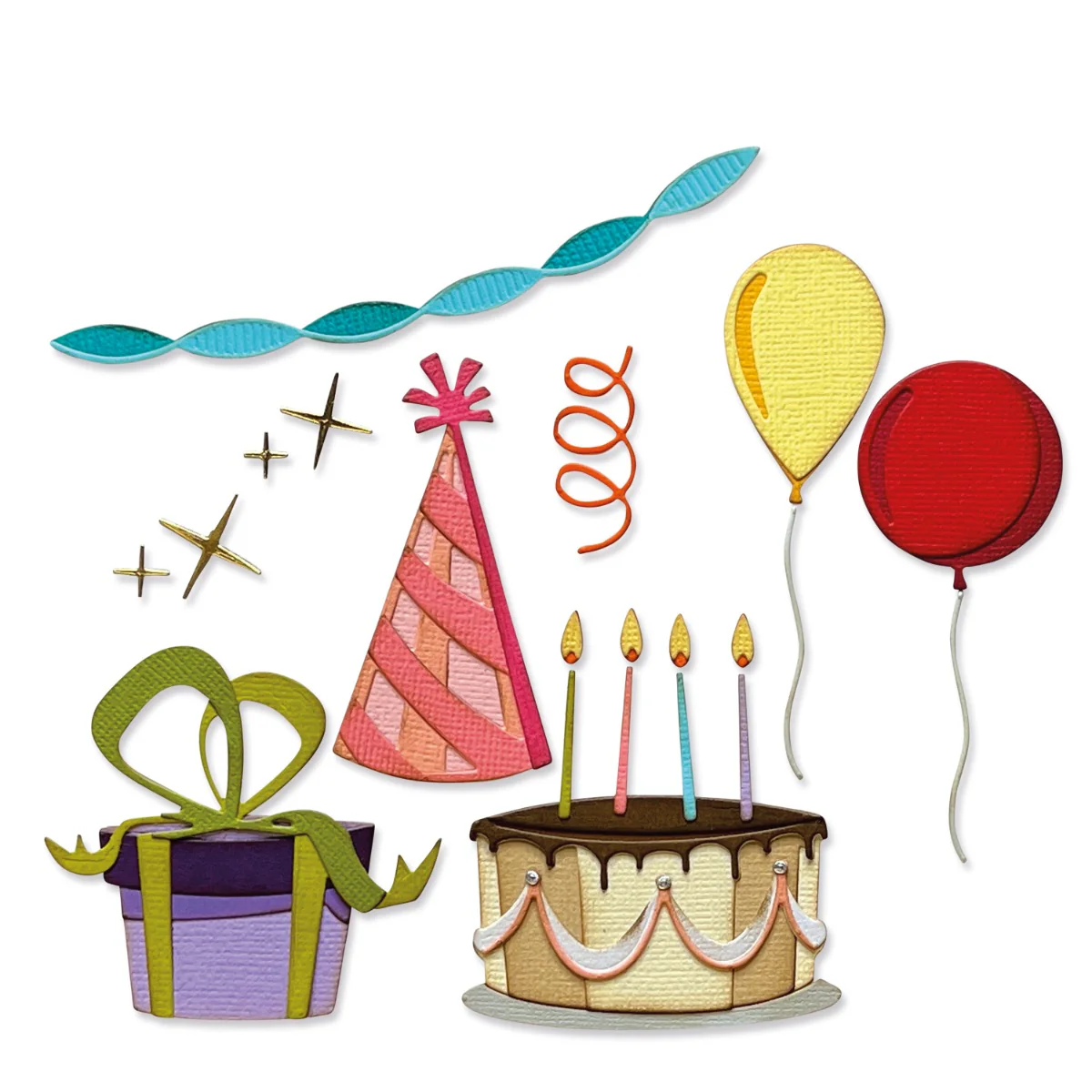 Sizzix, Thinlits Die Set, Colorize - Celebrate - ArtMaterials.CA