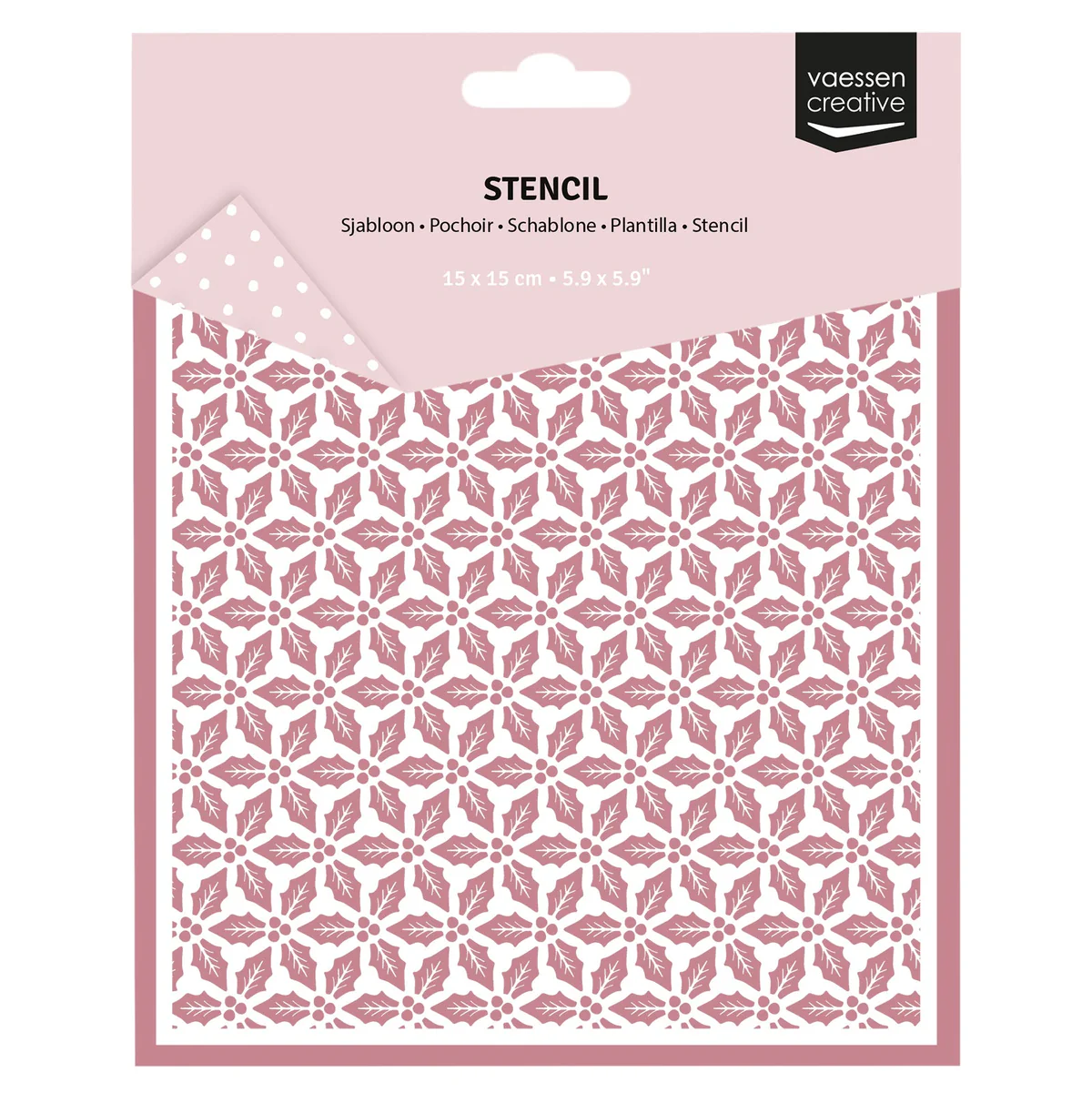 Vaessen Creative, Stencil Holly Leaves - ArtMaterials.CA