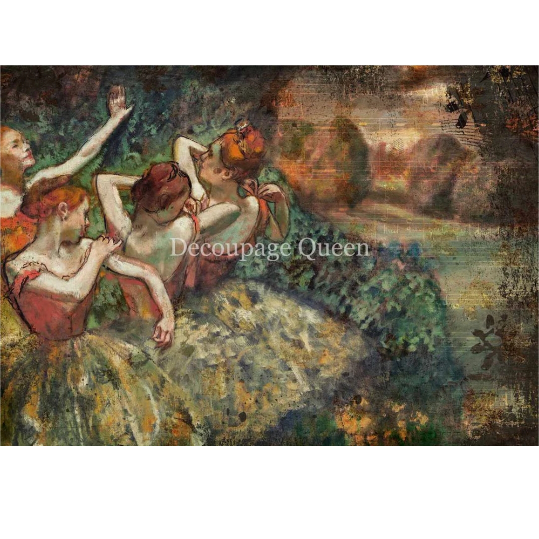 Degas Four Dancers, Rice Paper, A4 - ArtMaterials.CA