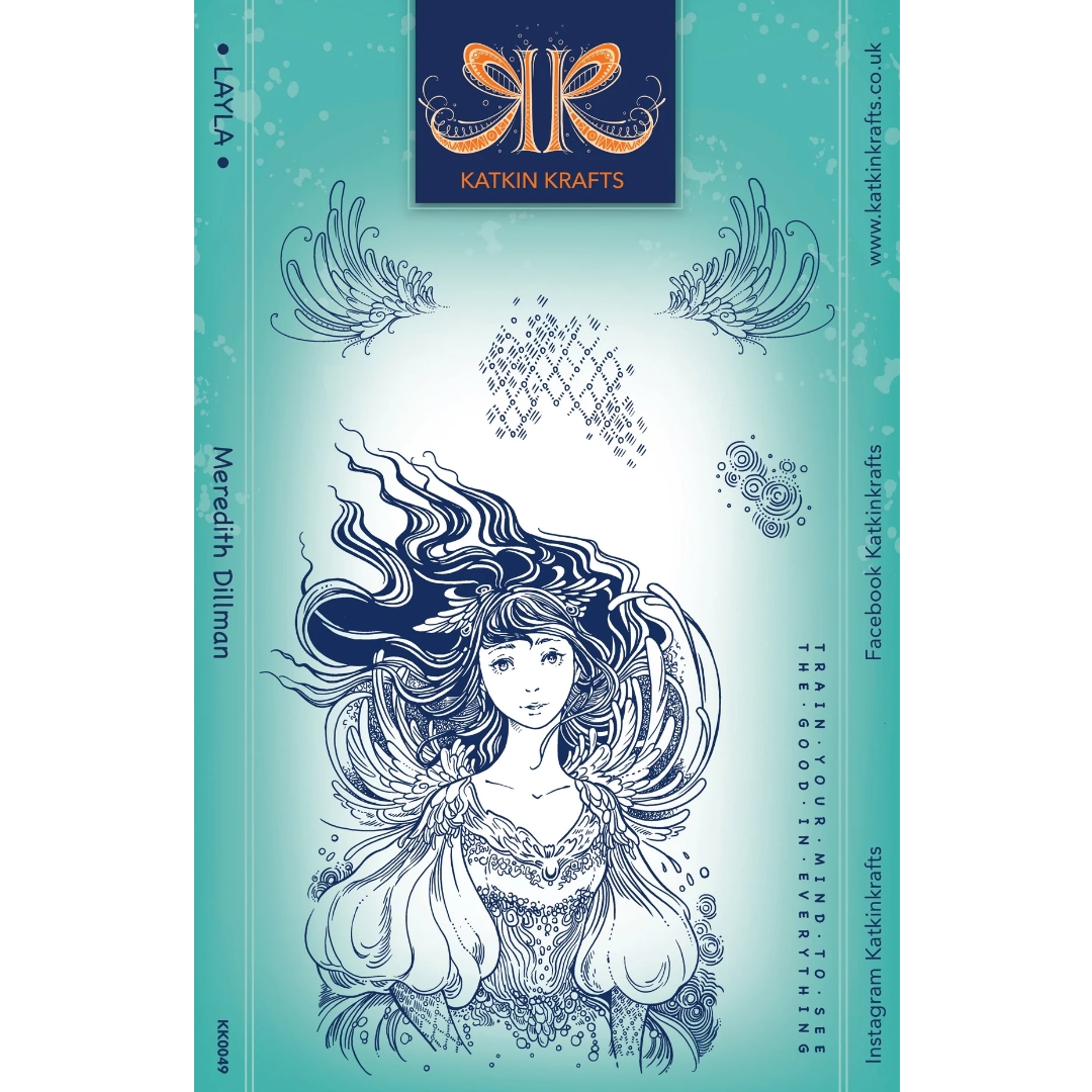 Katkin Krafts, Clear Stamps, Layla, 6x8 in - ArtMaterials.CA