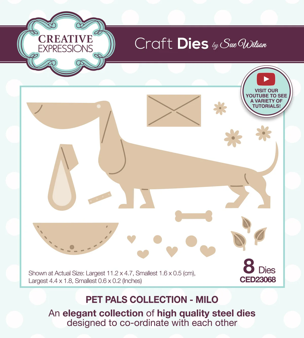 Creative Expressions, Milo, Craft Die - ArtMaterials.CA