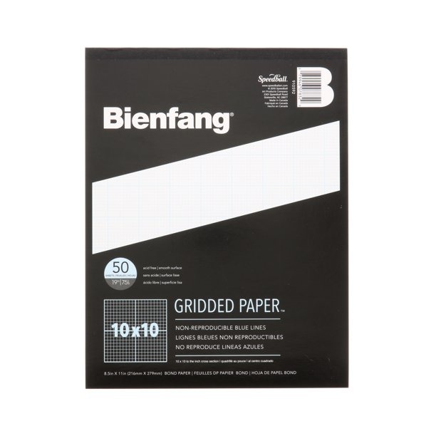 Bienfang Designer Gridded Paper Pad, 8.5" x 11" - ArtMaterials.CA