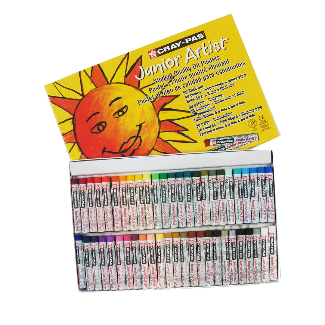 Cray-Pas Junior Artist Oil Pastel Set, 48 Colors (50 pc) - ArtMaterials.CA